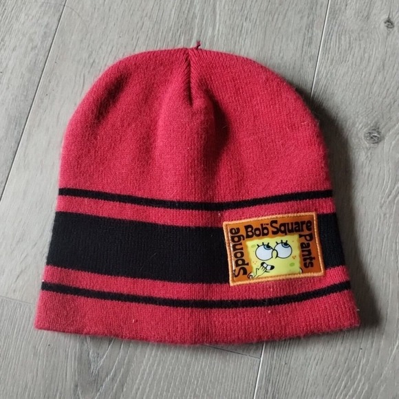 Nickelodeon | Accessories | Vintage Spongebob Squarepants Beanie Red ...